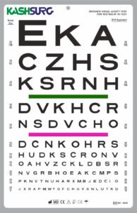 Snellen Eye Chart 3m / 10 Feet - Kashmir Surgicals